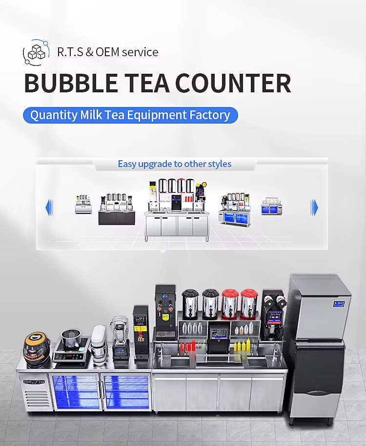 Customize Bubble Tea Bar Counter – Guangzhou Beiliton Catering ...